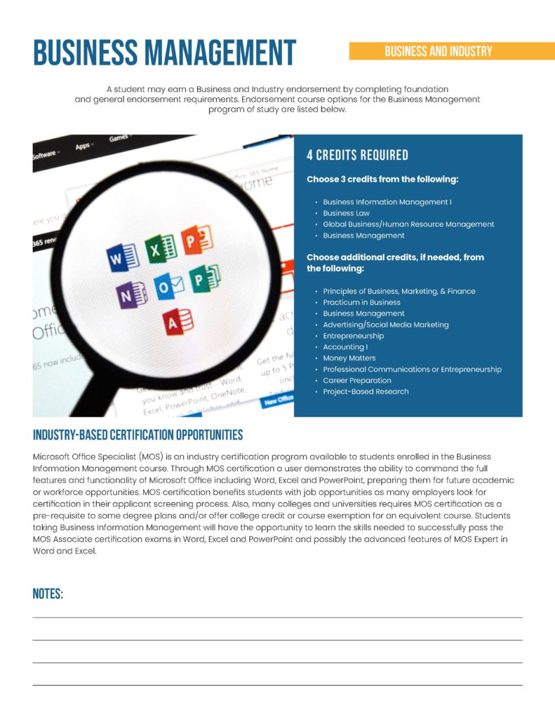 CTE: Business, Marketing & Finance | Leander ISD